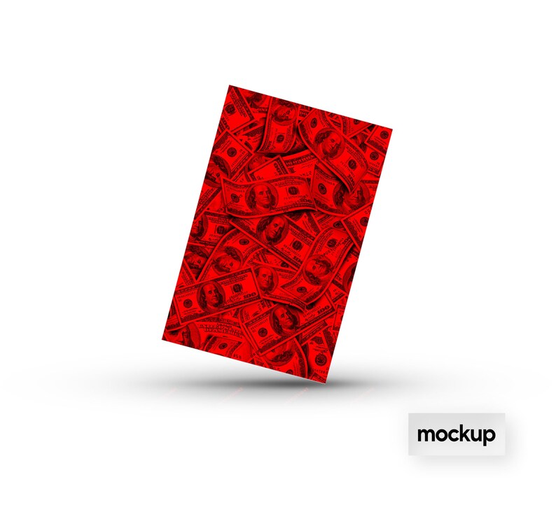 Raining Red Money Seamless Digital Paper Background Pattern - Raining ...