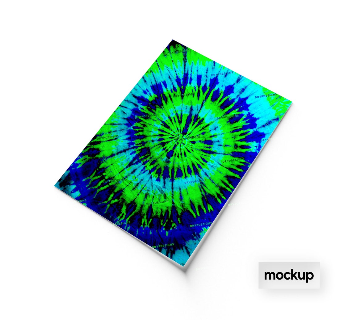Blue Green Neon Tie-dye Digital Paper Background Texture - Etsy