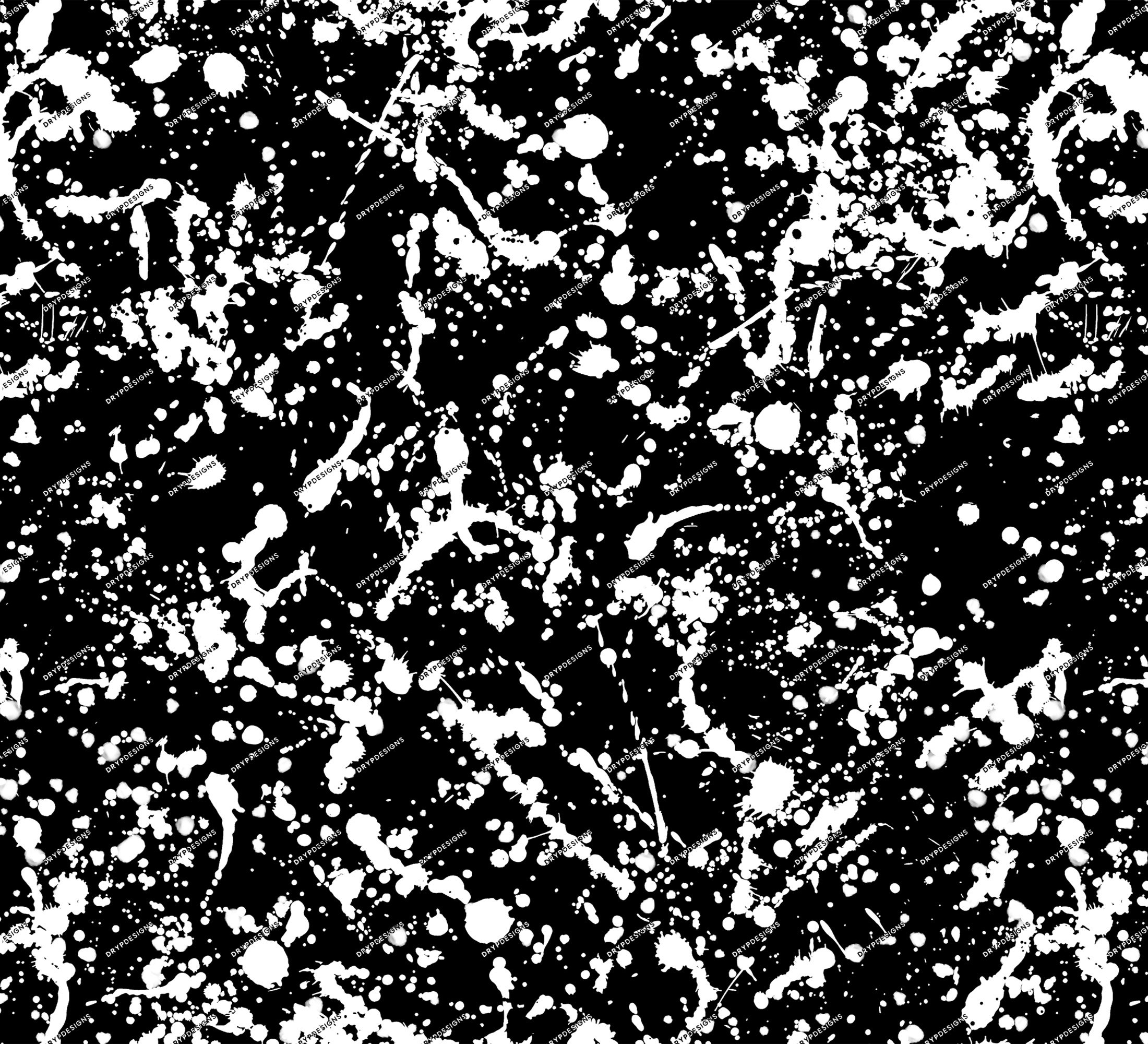 Black + White Paint Splatter Seamless Digital Paper Background Texture ...