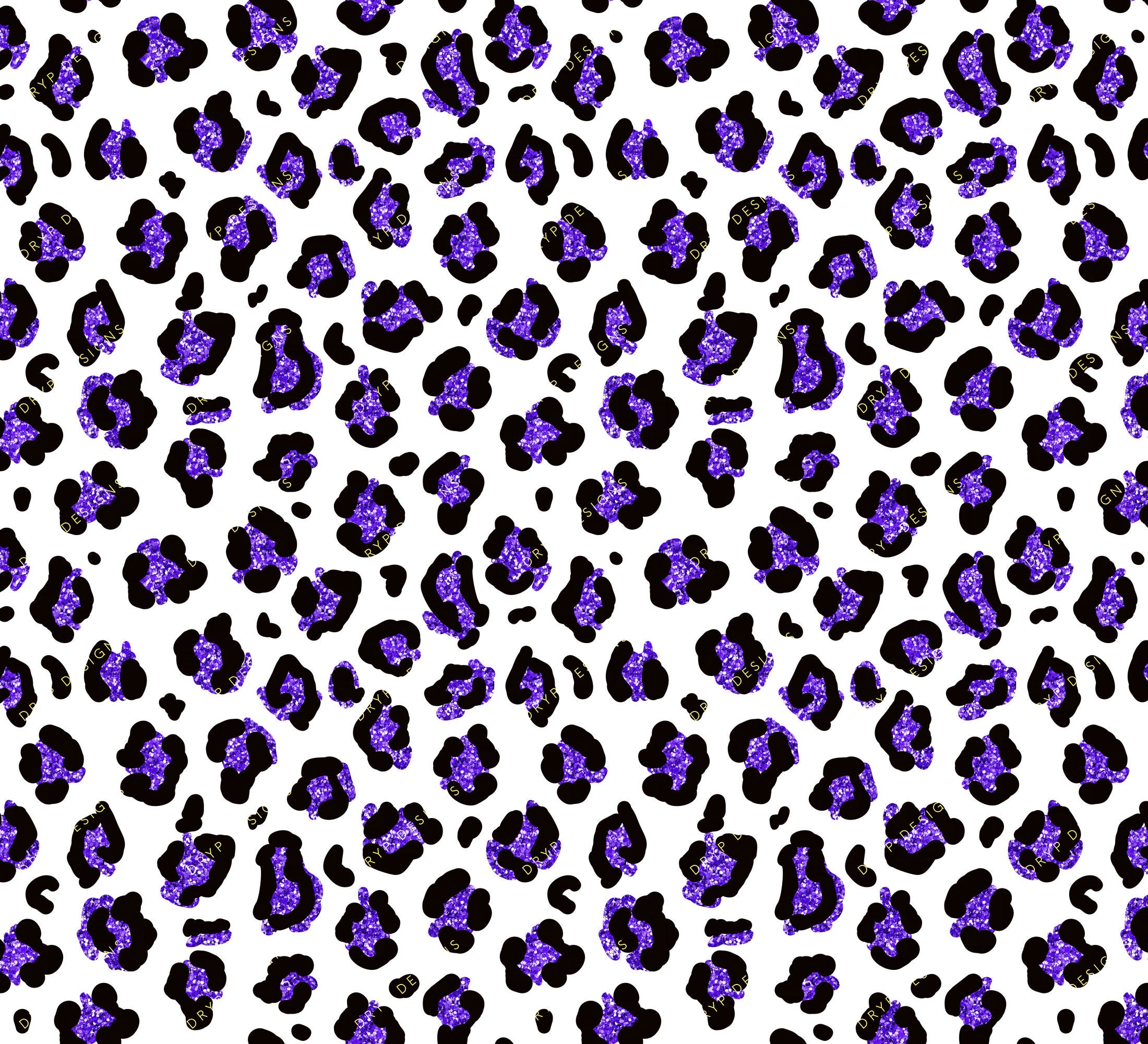 Purple Glitter Leopard Print Seamless Background Pattern - Cheetah ...
