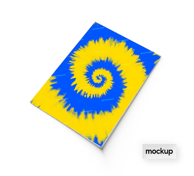 Blue Yellow Tie-dye Swirl Digital Paper Background Pattern - Etsy