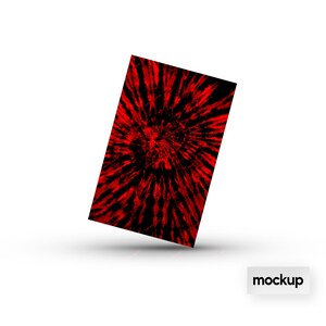 Bold Red + Black Tiedye Digital Paper Background Texture - Dark Red ...