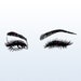 Winking Eyelashes SVG PNG Hand Drawn Lash Wink Illustration Digital ...