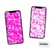 Pink + White Paint Splatter Seamless Digital Paper Background - Paint ...