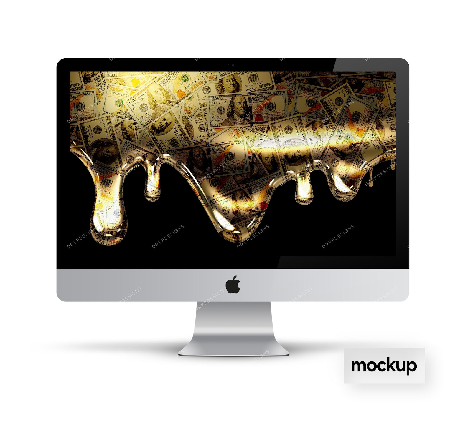 Pink Gold Dripping Money PNG Overlay Digital Background - Etsy