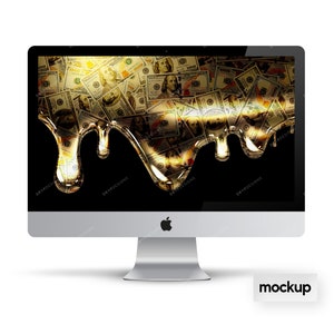 Pink + Gold Dripping Money PNG Overlay Digital Background - Liquid Gold ...