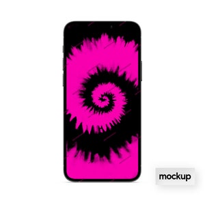 Pink + Black Tiedye Swirl Digital Paper Background Pattern - Instant ...