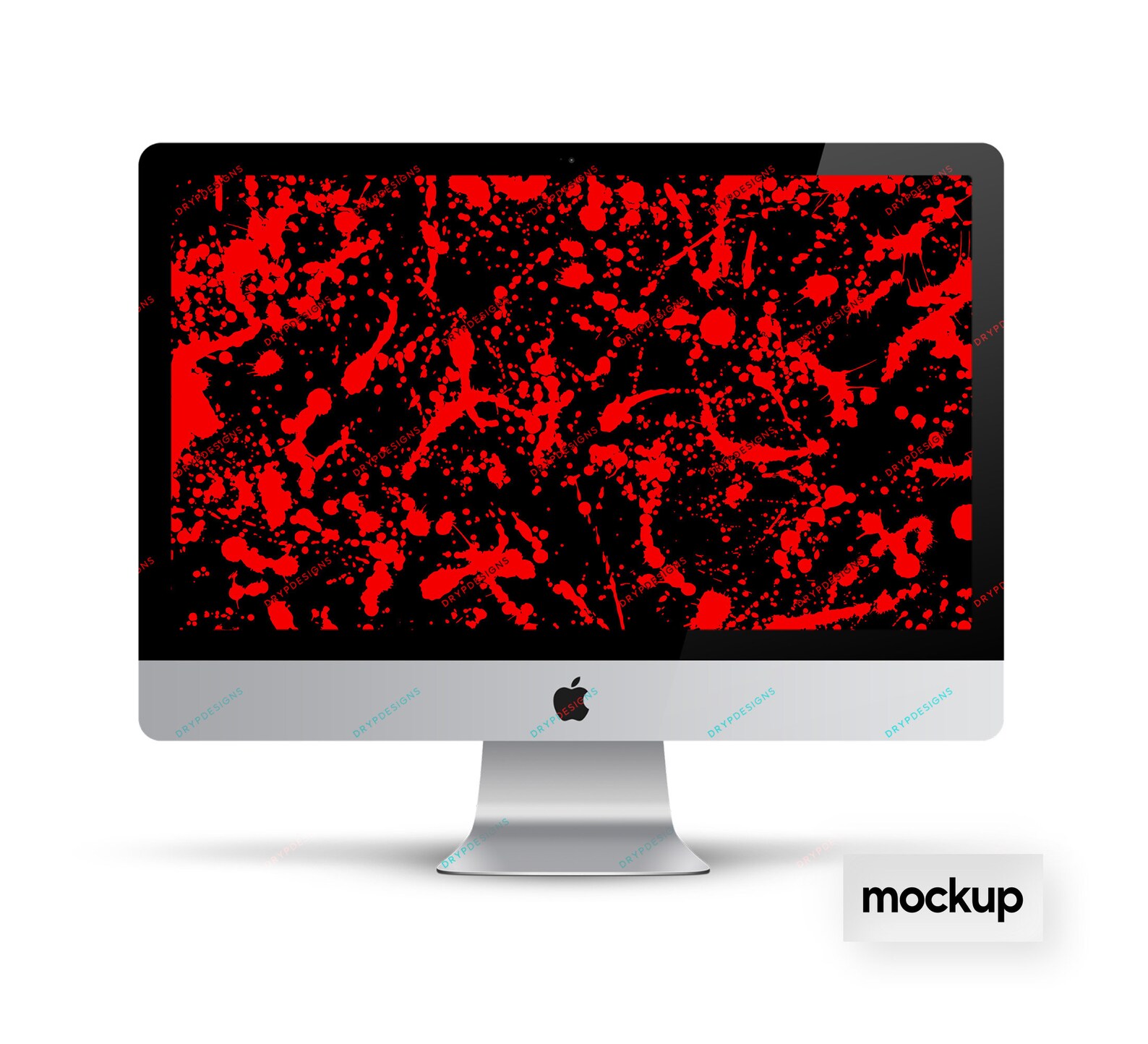 Red Paint Splatter Seamless Digital Paper Background Texture - Etsy