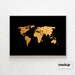 Gold World Map PNG Graphic Gold Textured Map of World Transparent PNG ...
