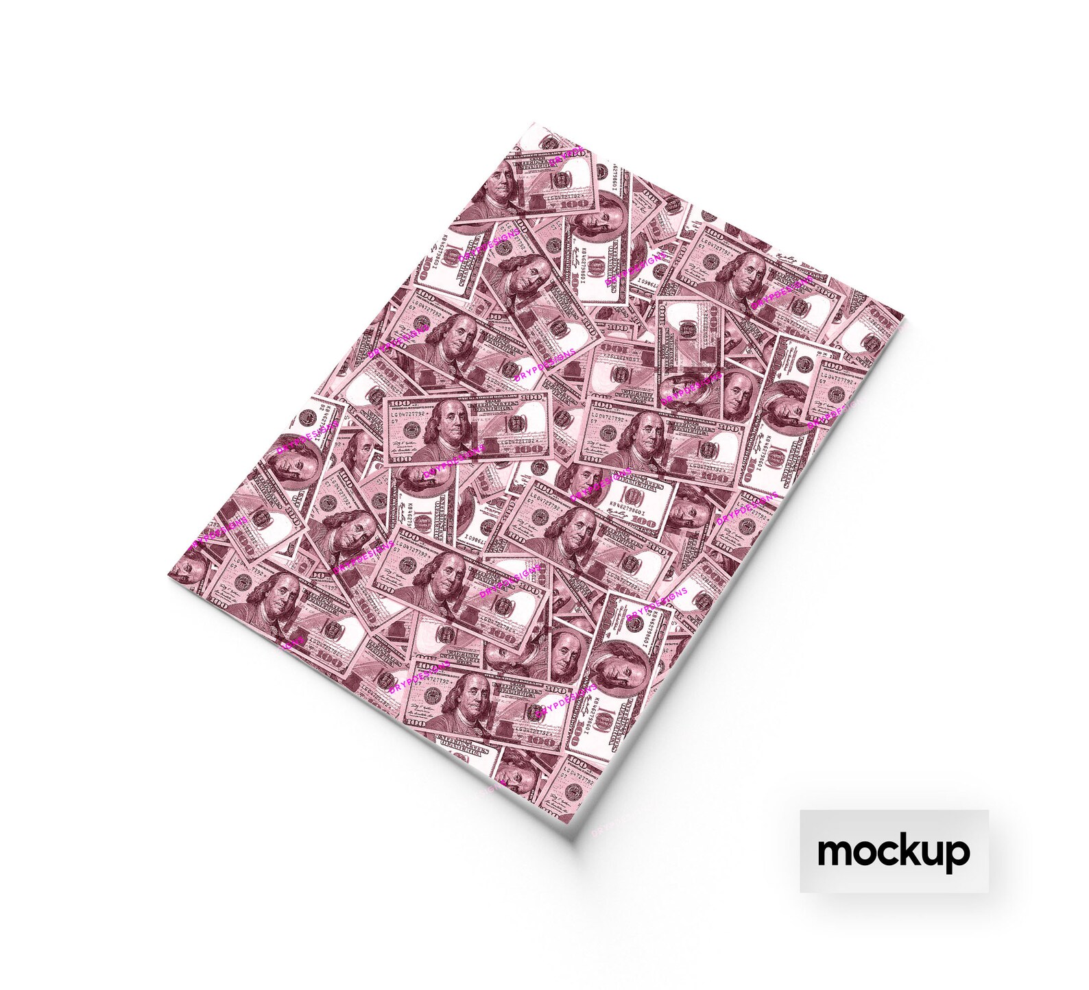 Blush Pink Money Background 100 Dollar Bills Seamless | Etsy