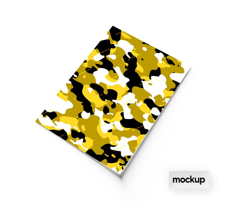 Yellow Camouflage Seamless Background Pattern Military Camo - Etsy