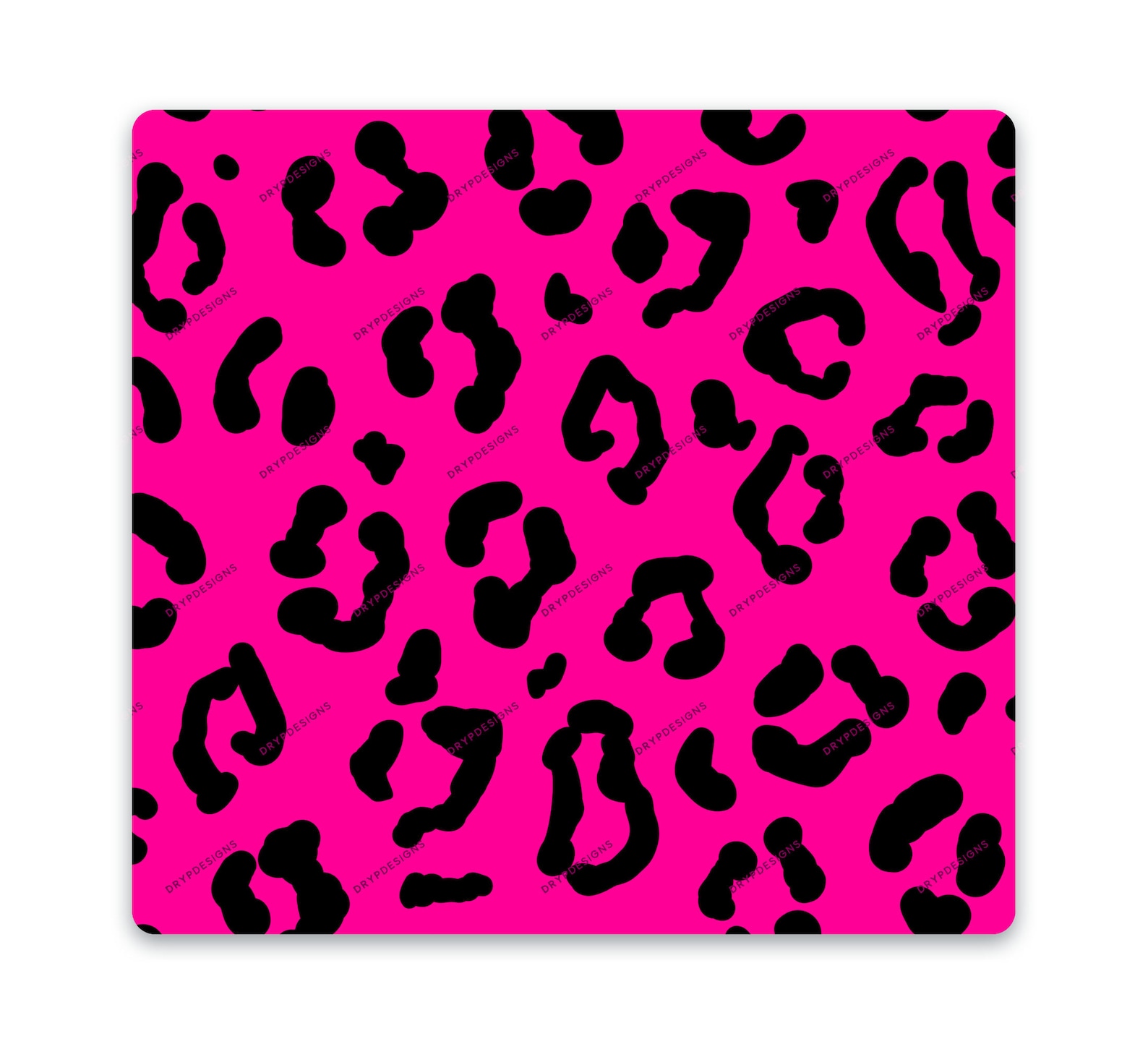 Hot Pink Black Leopard Print Seamless Digital Paper - Etsy