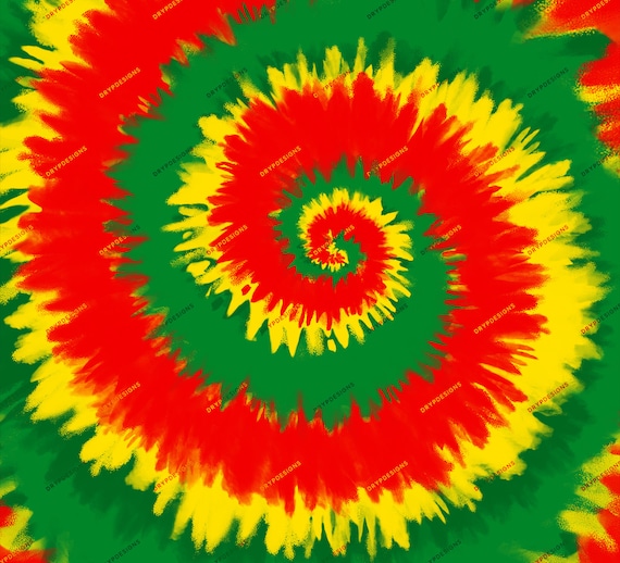 Rasta Tiedye Swirl Digital Paper Background Pattern Rasta - Etsy