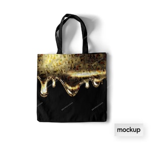 Pink + Gold Dripping Money PNG Overlay Digital Background - Liquid Gold ...