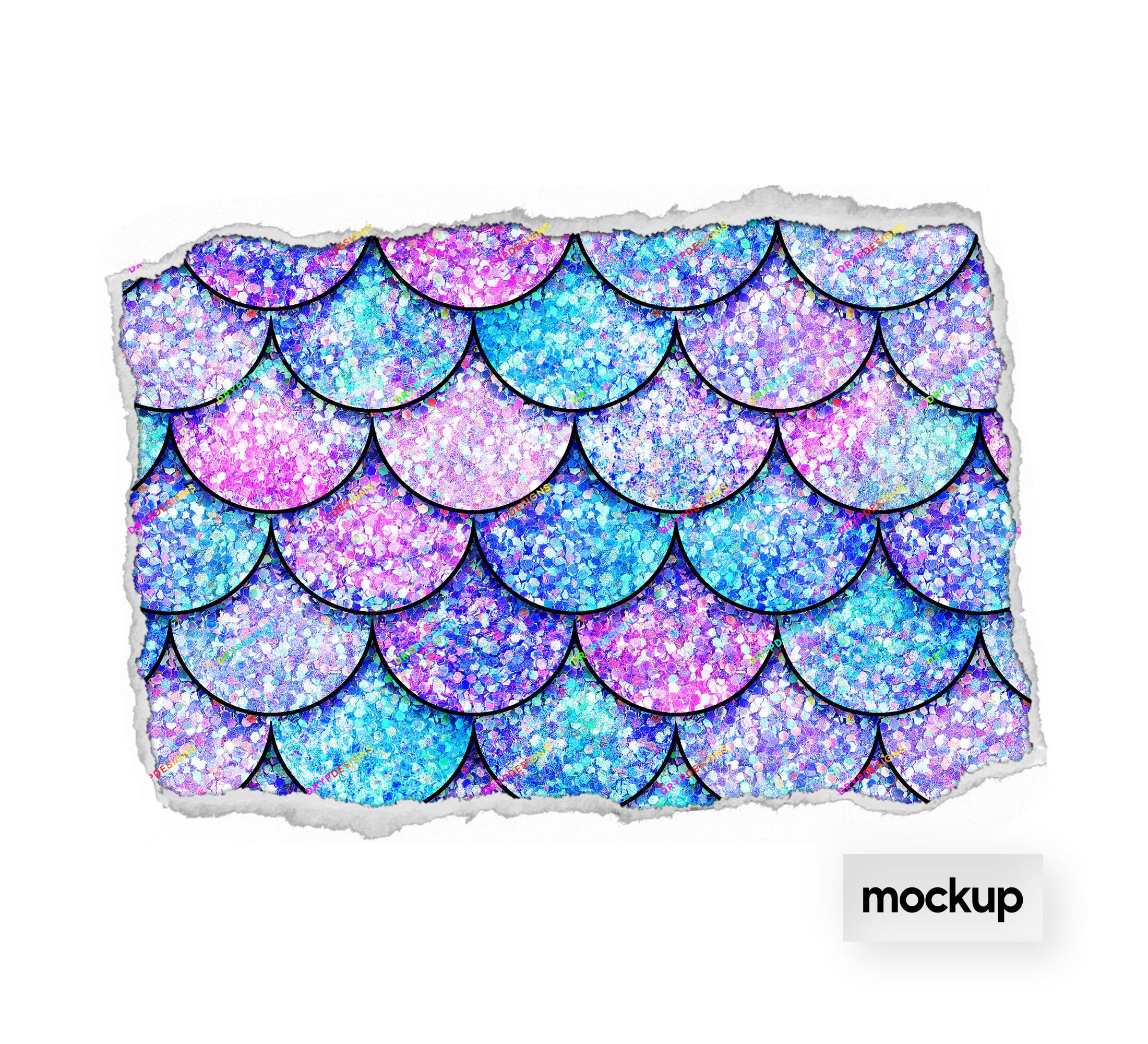 Holographic Glitter Mermaid Scales Seamless Digital Paper - Etsy UK