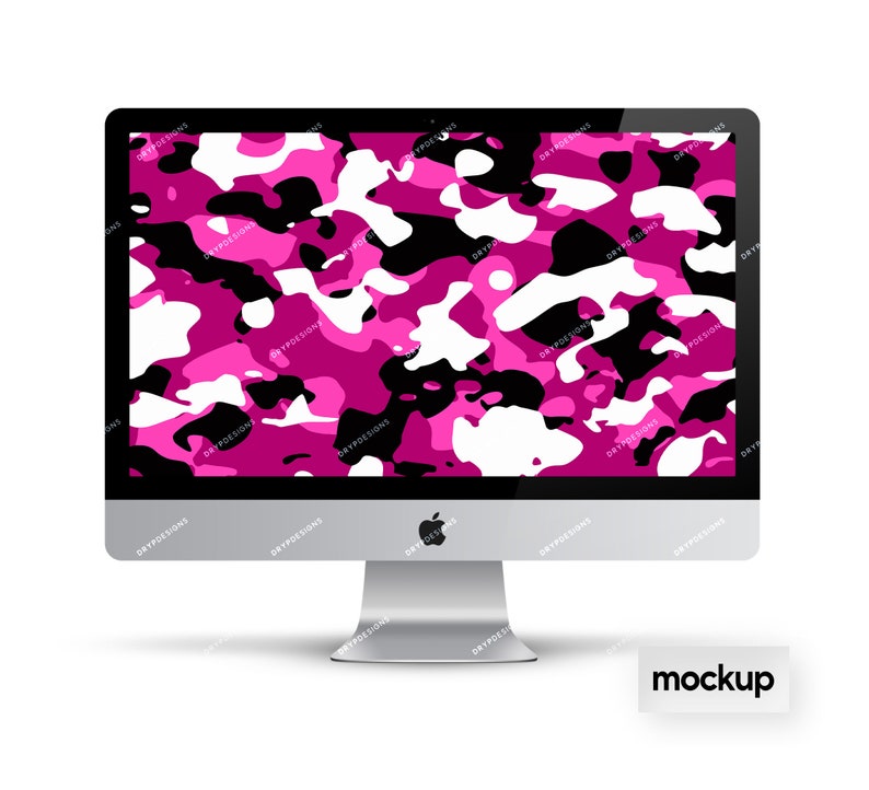 Deep Pink Camouflage Seamless Digital Paper Background Pattern - Etsy