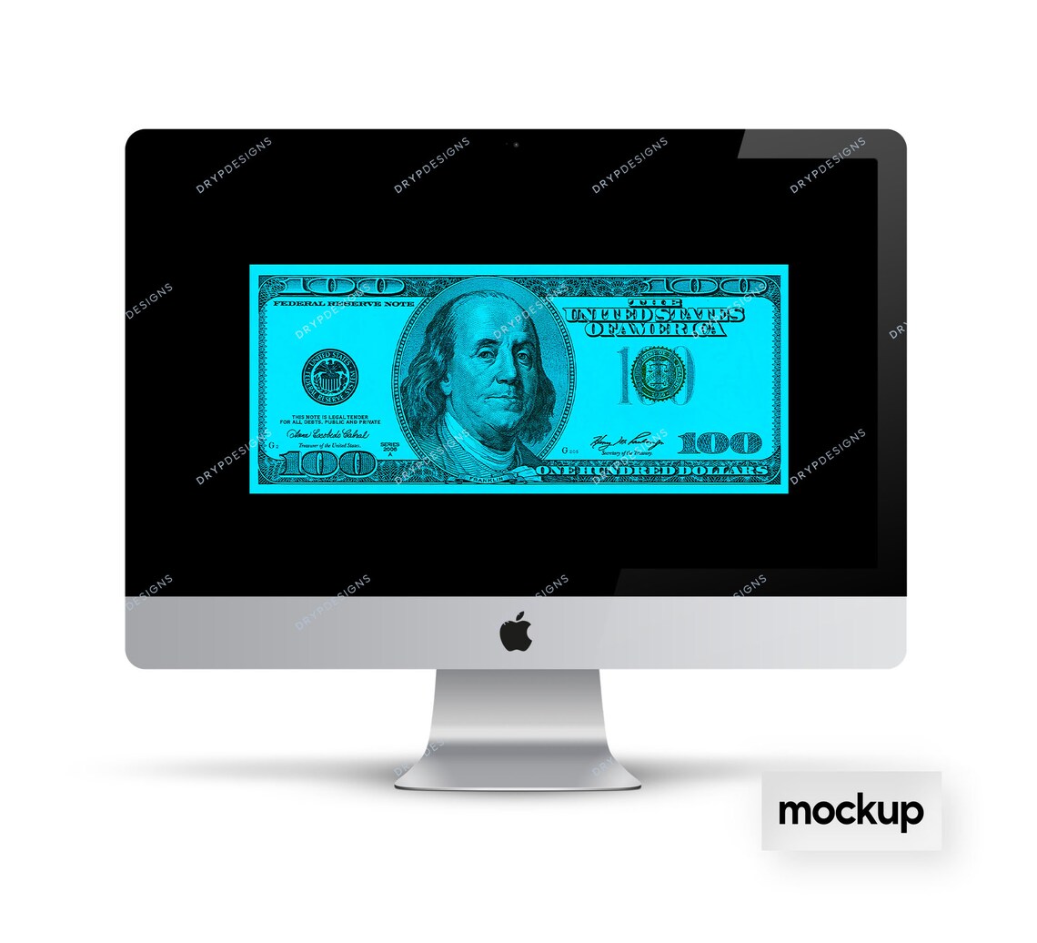 Blue 100 Dollar Bill Money PNG US One Hundred Dollar Bill - Etsy