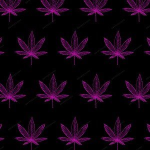 Pink Glitter Pot Leaf PNG Graphic Weed Leaf Seamless Pattern Overlay ...