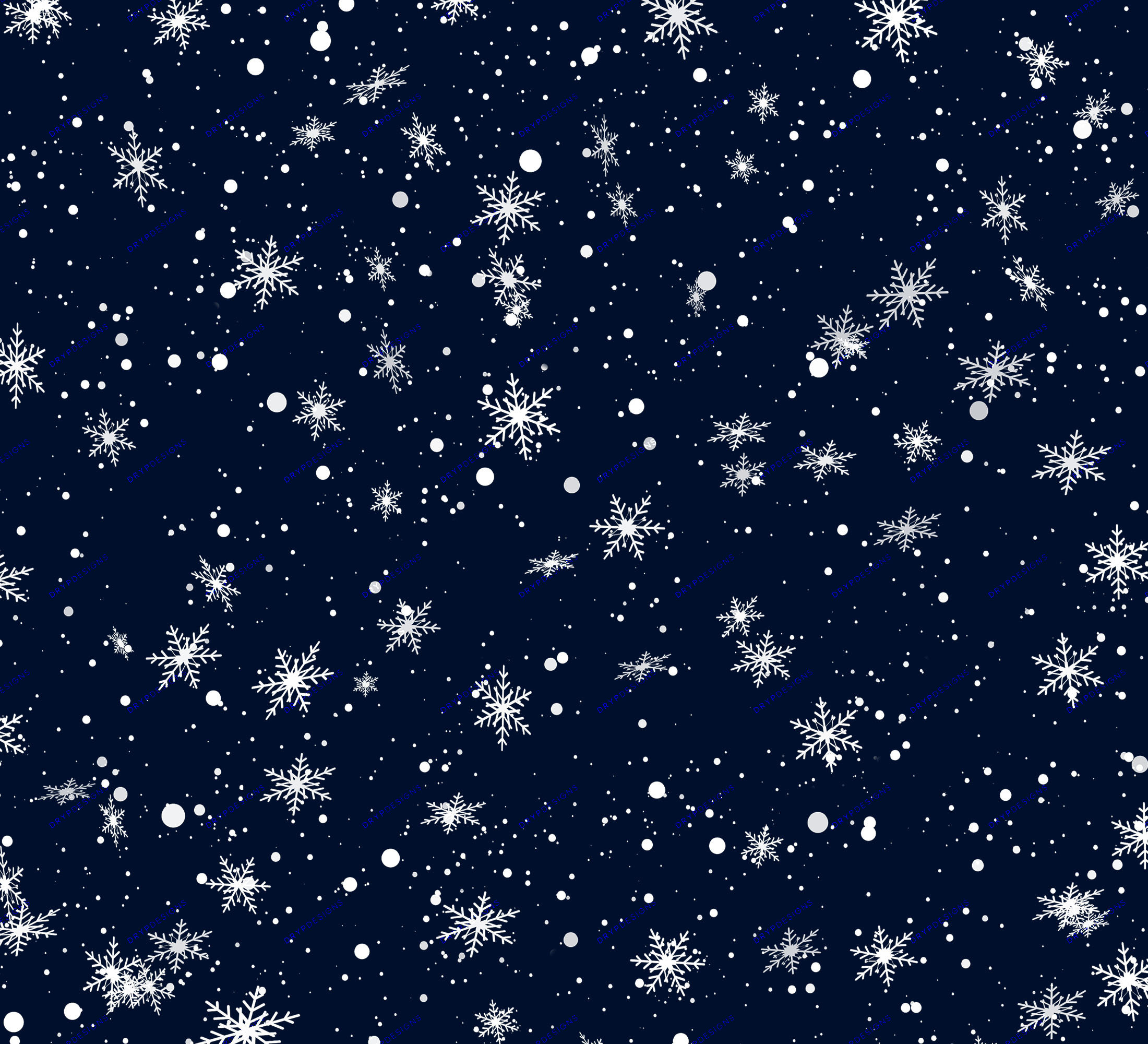 Snowflakes Black Background