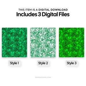Green 100 Dollar Bills Money Seamless Digital Paper Background - 100 ...