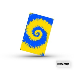 Blue + Yellow Tie-dye Swirl Digital Paper Background Pattern - Digital ...