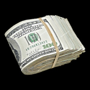 Banded Money Stack of Hundred Dollar Bills PNG Graphic - Transparent Digital Download File - Etsy