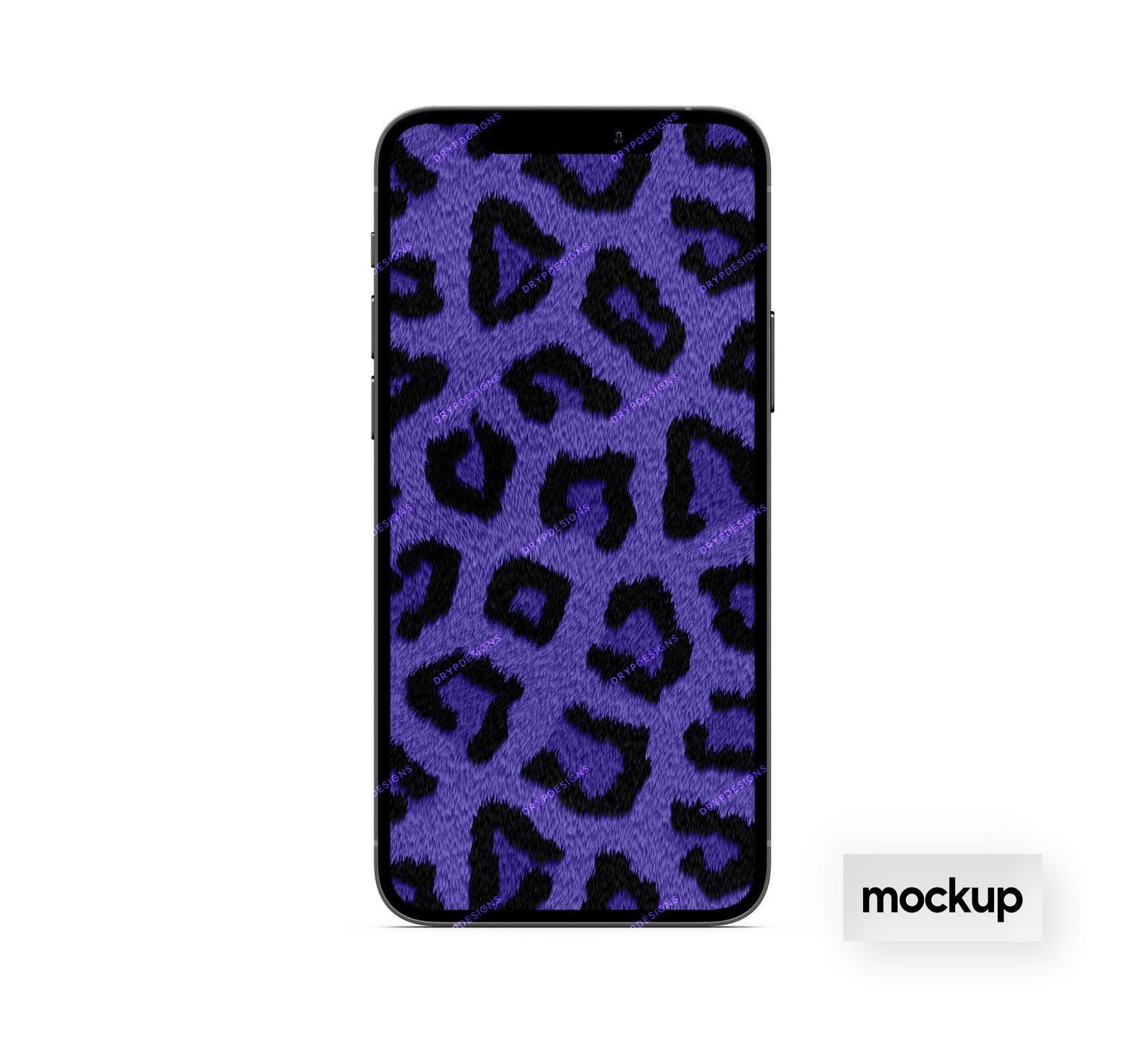 Fuzzy Purple Leopard Seamless Background - Leopard Print Digital Paper ...