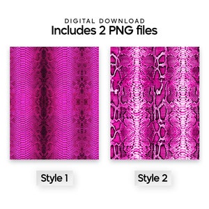 Pink Snakeskin Digital Paper PNG Seamless Background Texture - Python ...