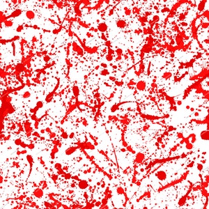 Red + White Paint Splatter Seamless Digital Paper Background - Paint ...