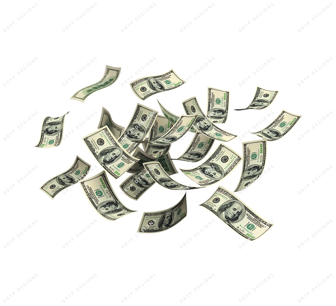 Raining Money Overlay PNG Digital Download File - Etsy Hong Kong