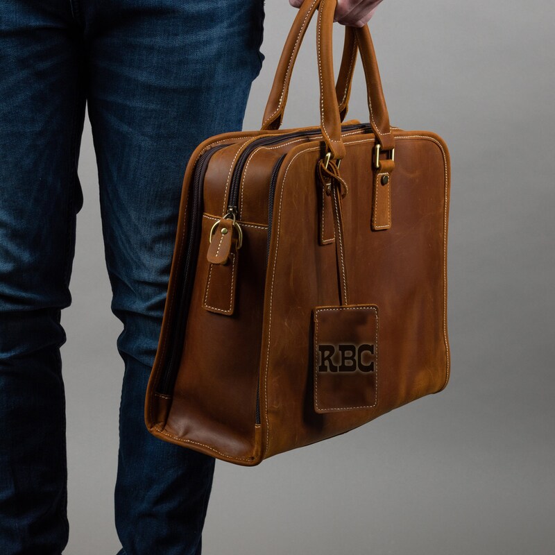 Mens Leather Satchel - Etsy