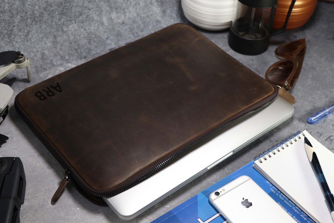 Custom Leather Laptop Sleeve, Custom Laptop Case for MacBook Air Pro ...
