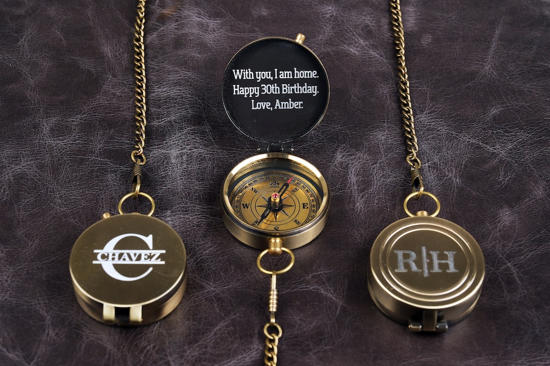 Customized Compass, Custom Engraved Compass, Working Compass ...