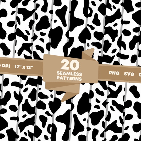 Cowprint Svg - Etsy