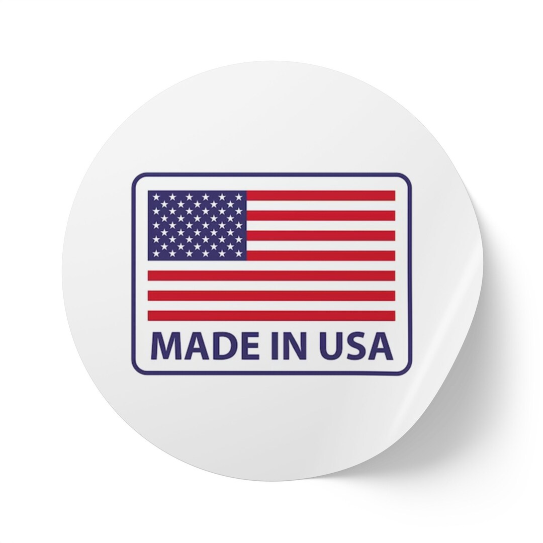 Made in the USA Stickers / 1000 American Manufacturer Labels Roll ...