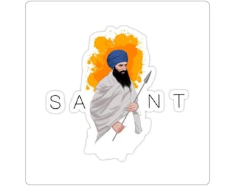Sant Bhindranwale Sticker: Sikh Warrior Vinyl Decal - Etsy