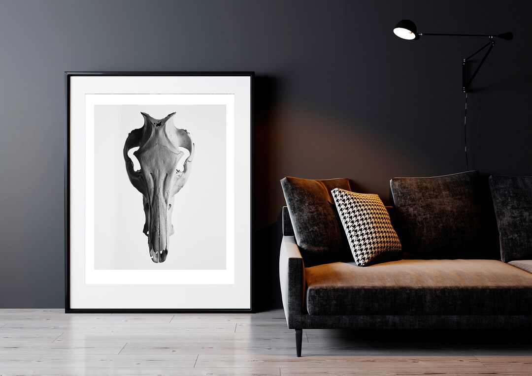 Wall Art Wild Boar Print Black and White Home Decor White Background - Etsy