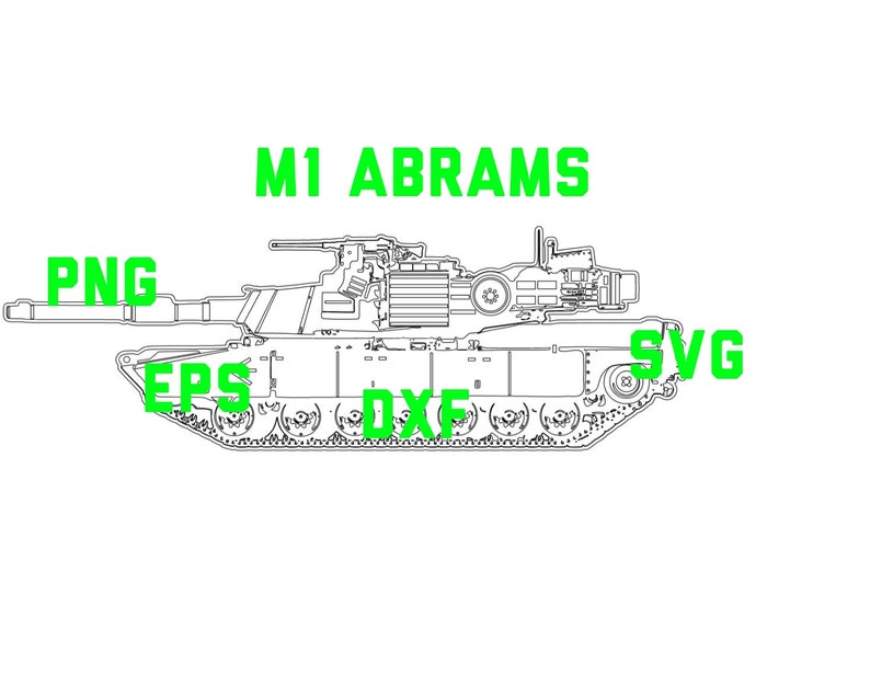 M1 Abrams Tank SVG Tank Eps Svg Eps Png Files Military | Etsy UK