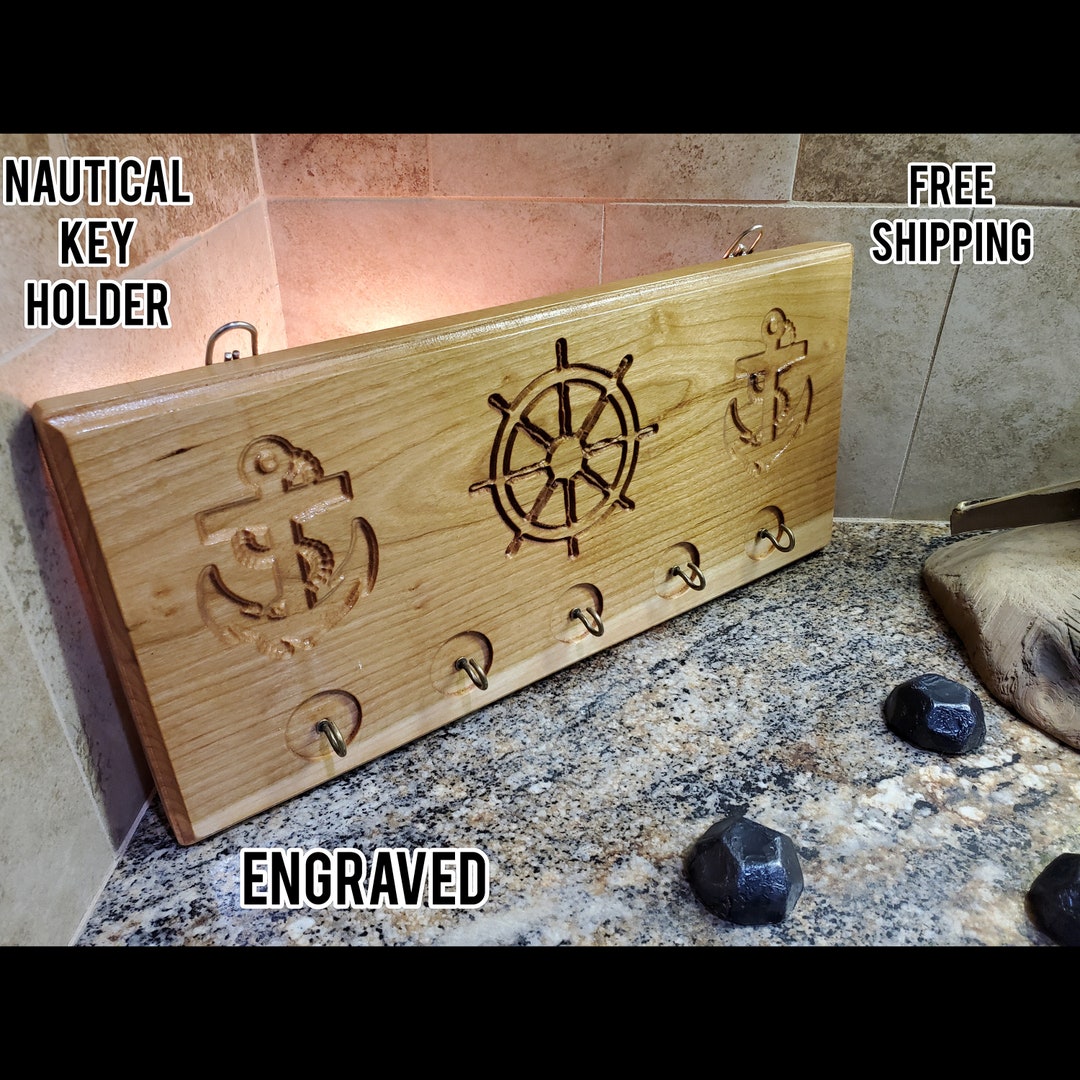 Rustic Wood Key Holder: Organize Your Entryway With This Charming Key ...