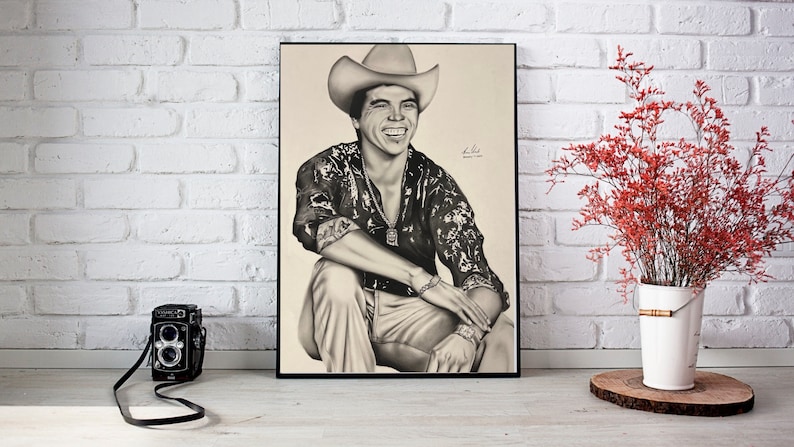 Chalino Sanchez Painting Poster Wall Art - Etsy
