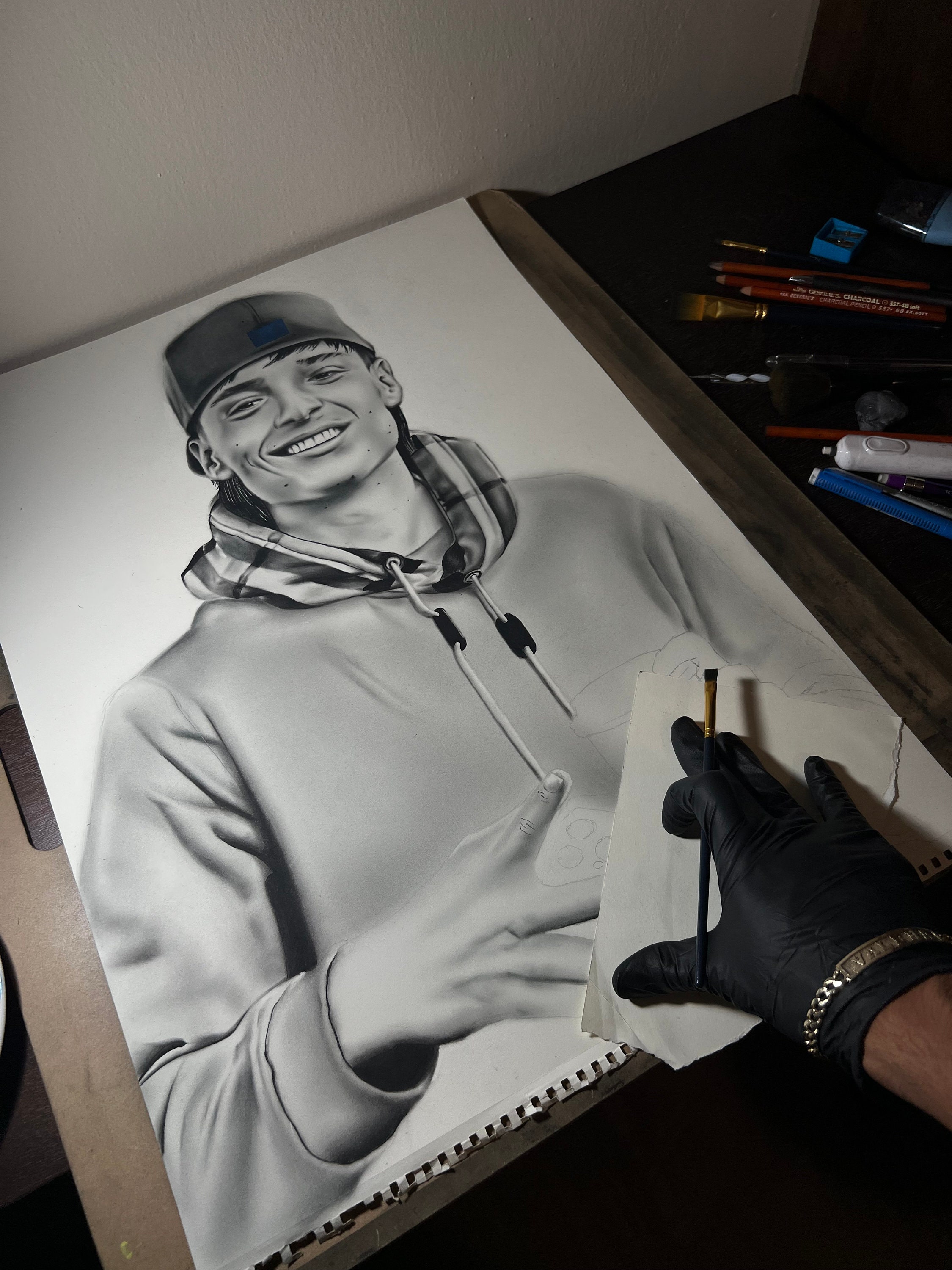 Peso Pluma Painting Poster Wall Art - Etsy