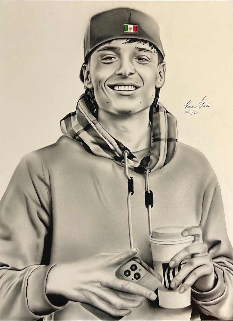 Peso Pluma Painting Poster Wall Art - Etsy