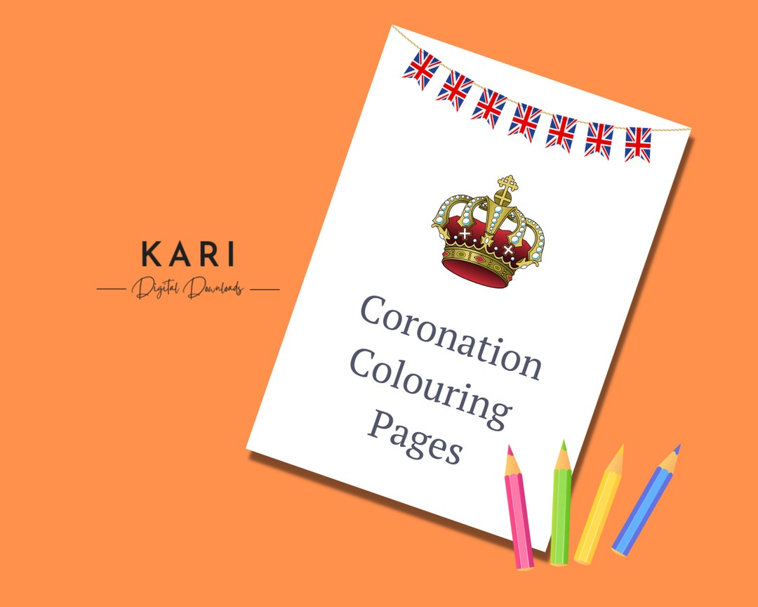 The King's Coronation Colouring Pages 15 Designs - Etsy