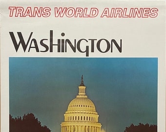 Rare Vintage TWA 1965 Florida Travel Poster, 25 X 40 Inches, Never Used ...