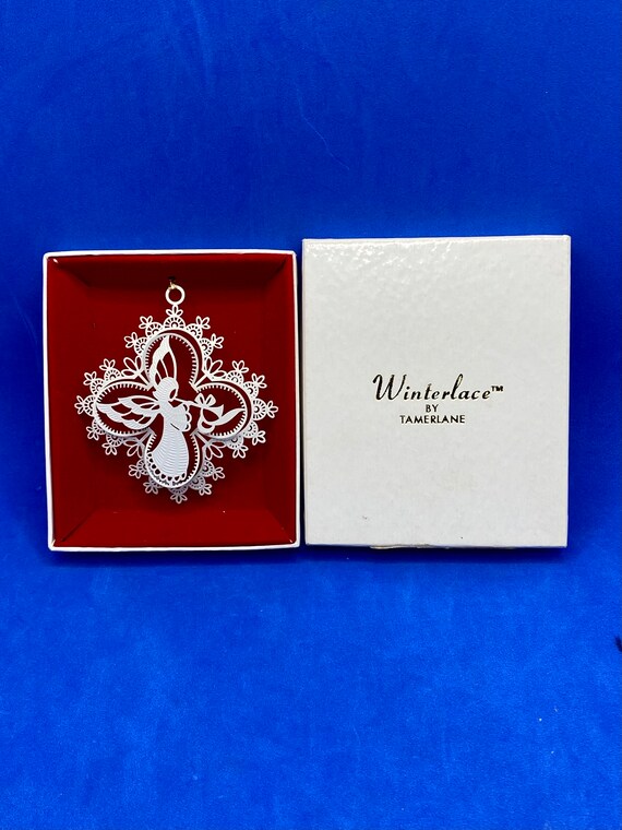 Winterlace by Tamerlane 15105 Angel White Metal Dimensional - Etsy