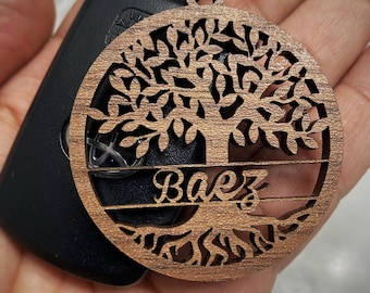 Tree Keychain | Etsy