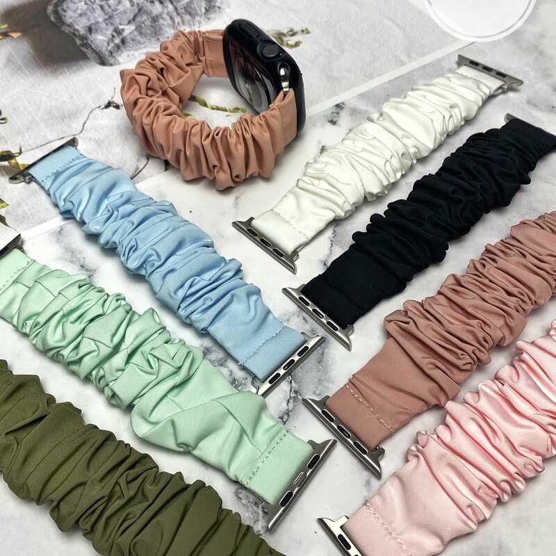 Scrunchie Apple Watch Bands - Etsy