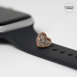 Heart Charm | Apple Watch Band Charm | Watch Band Stud | Gift for Him ...