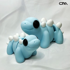 Baby Stegosaurus, 3D Printed Articulated Flexible Fidget Toy, Dinosaur ...