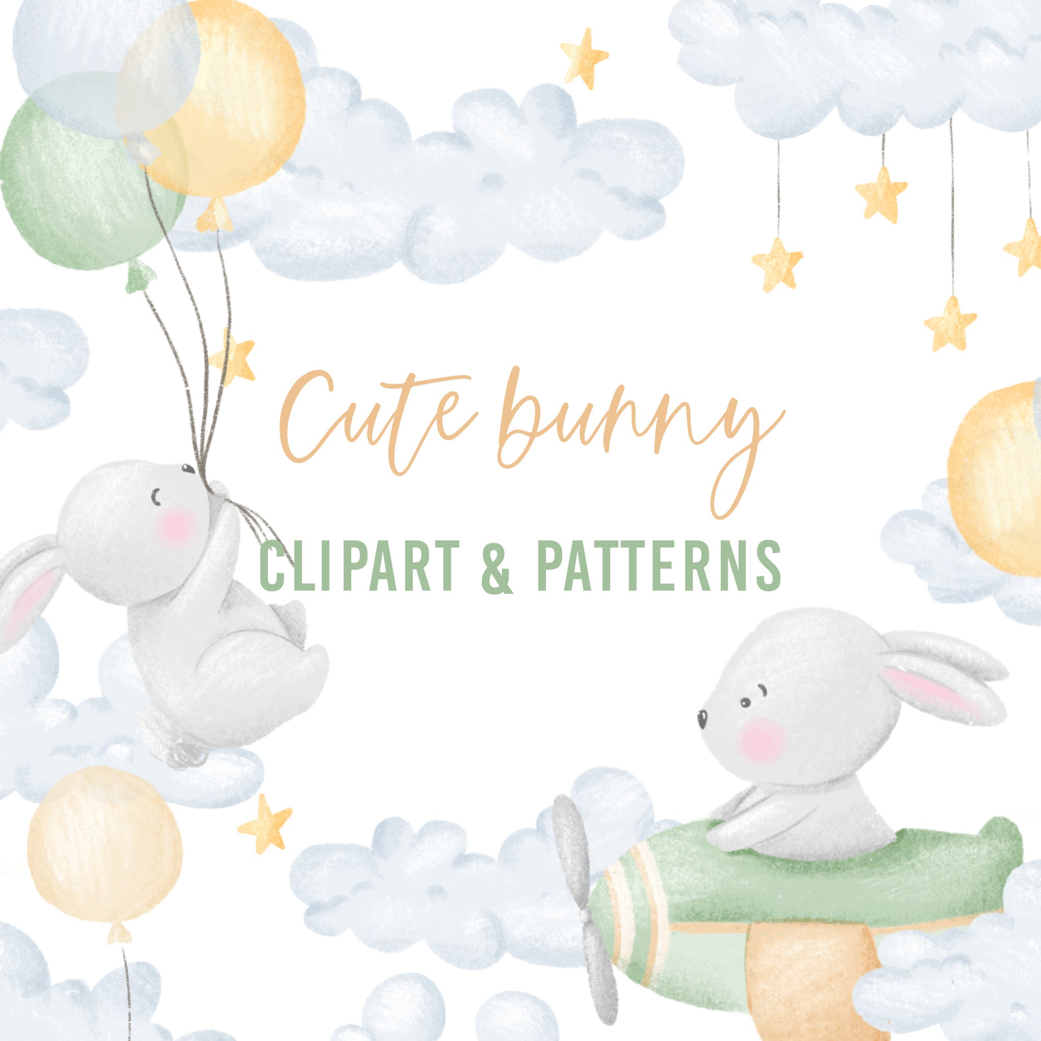 Bunny Prints Clipart